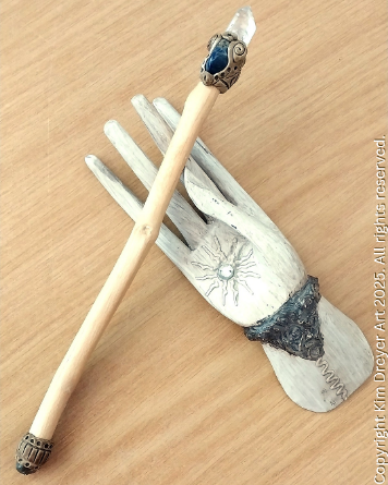 Higher Wisdom crystal wand — Kim Dreyer Art